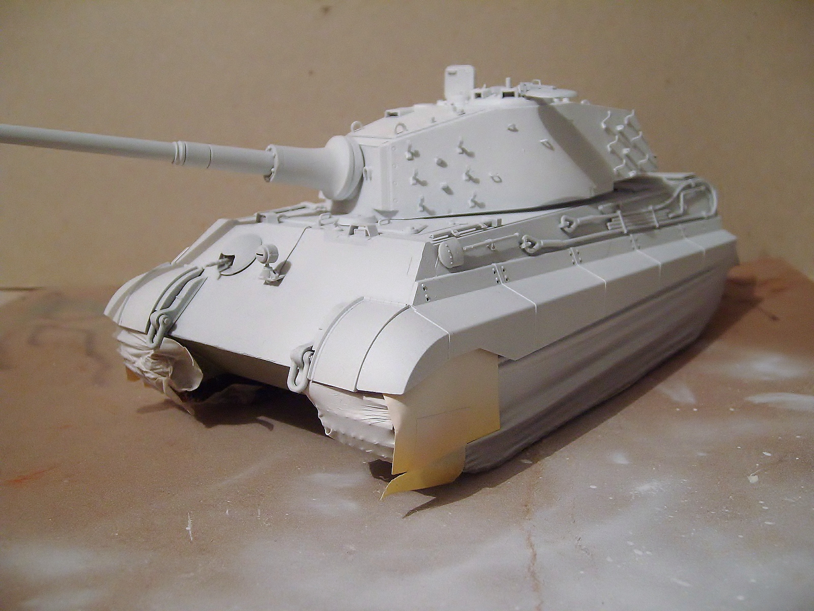 KING TIGER AUSF B - TURRET - PAINT & WEATHERING