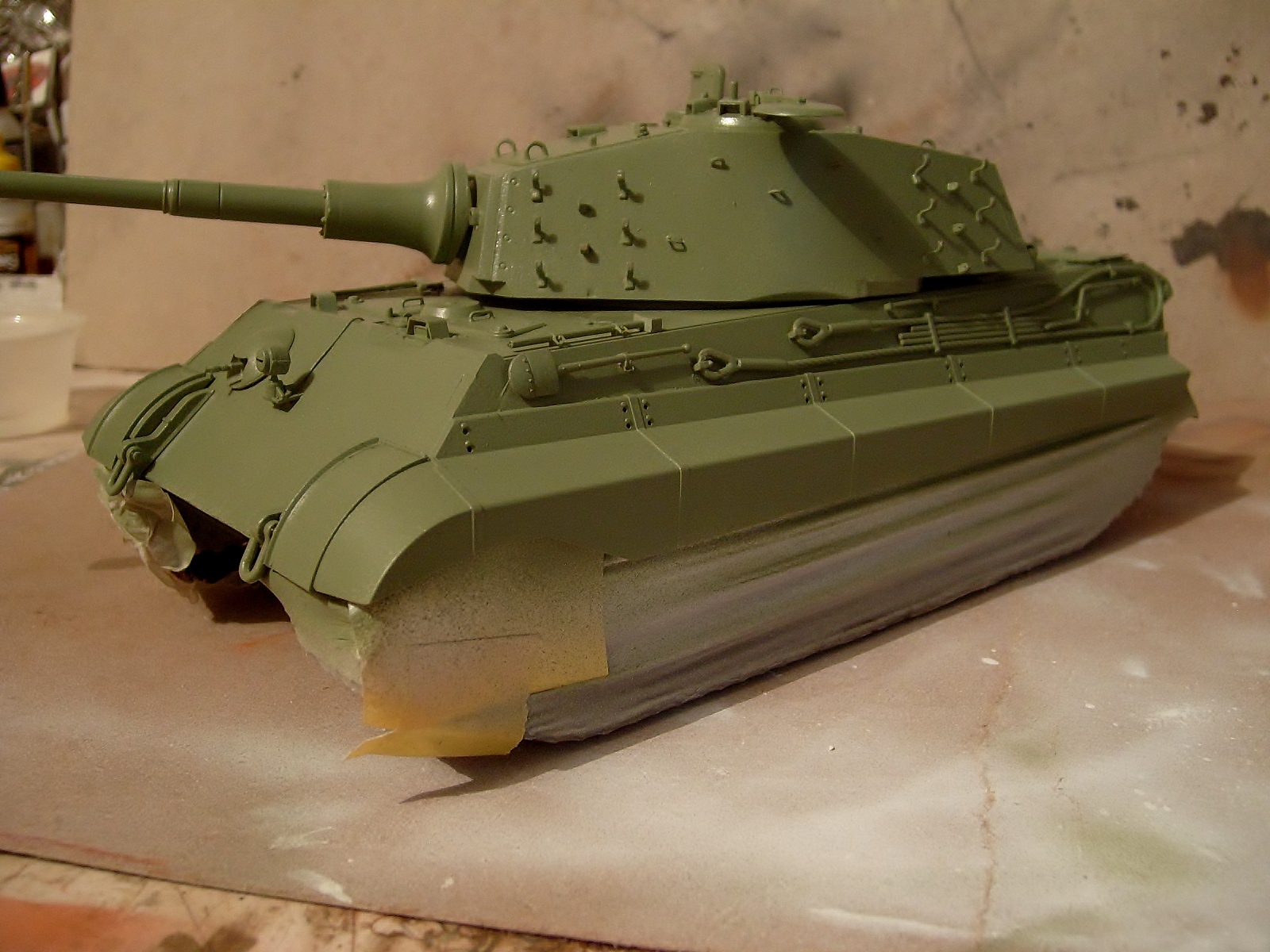 KING TIGER AUSF B - TURRET - PAINT & WEATHERING