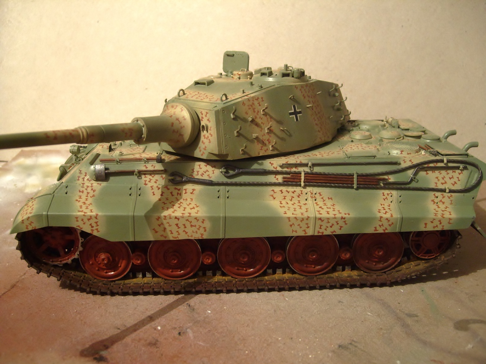 KING TIGER AUSF B - TURRET - GENERAL WEATHERING
